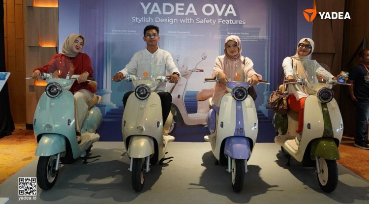 Makin Trendi, Empat Motor Listrik Yadea Punya Warna Baru